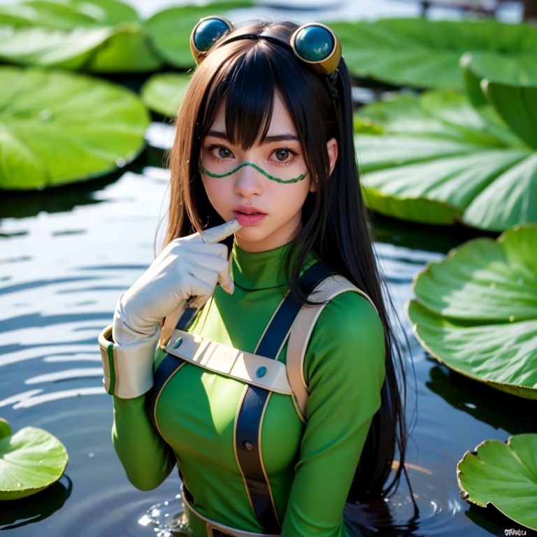 Tsuyu Asui: IA torna real a garota sapo de Boku no Hero